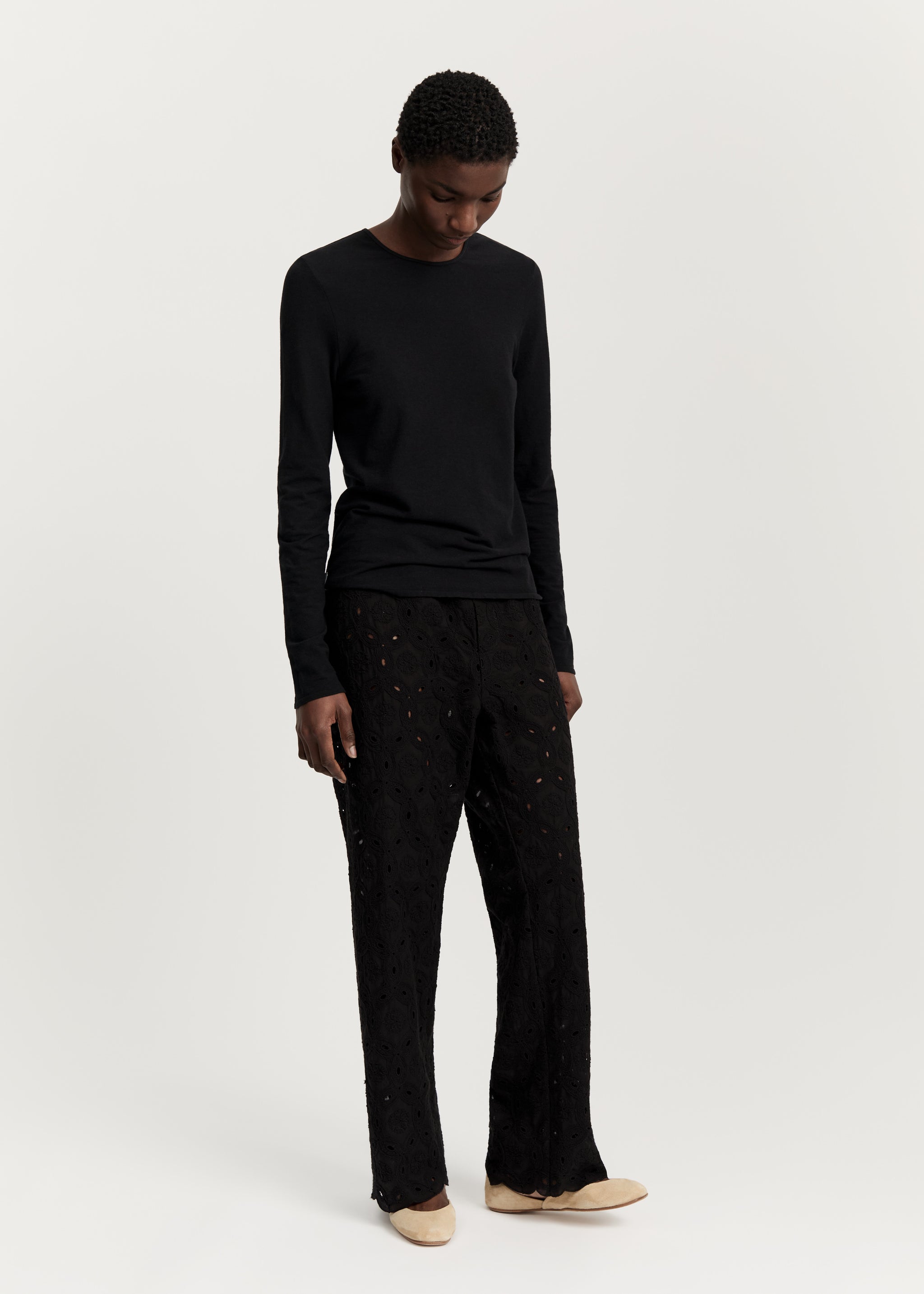 Ava pant embroidery | Black
