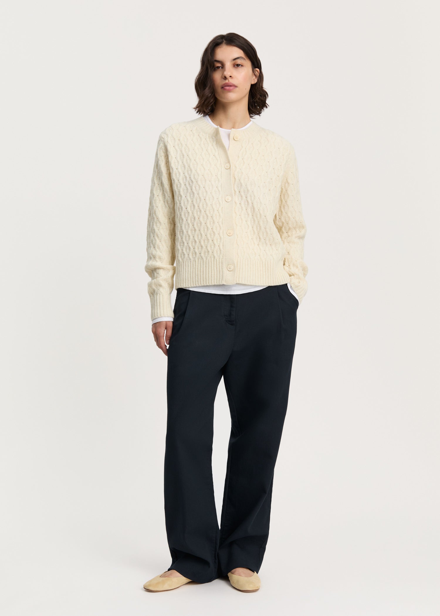 Dipti cardigan – pure sartuul | Pure Ecru