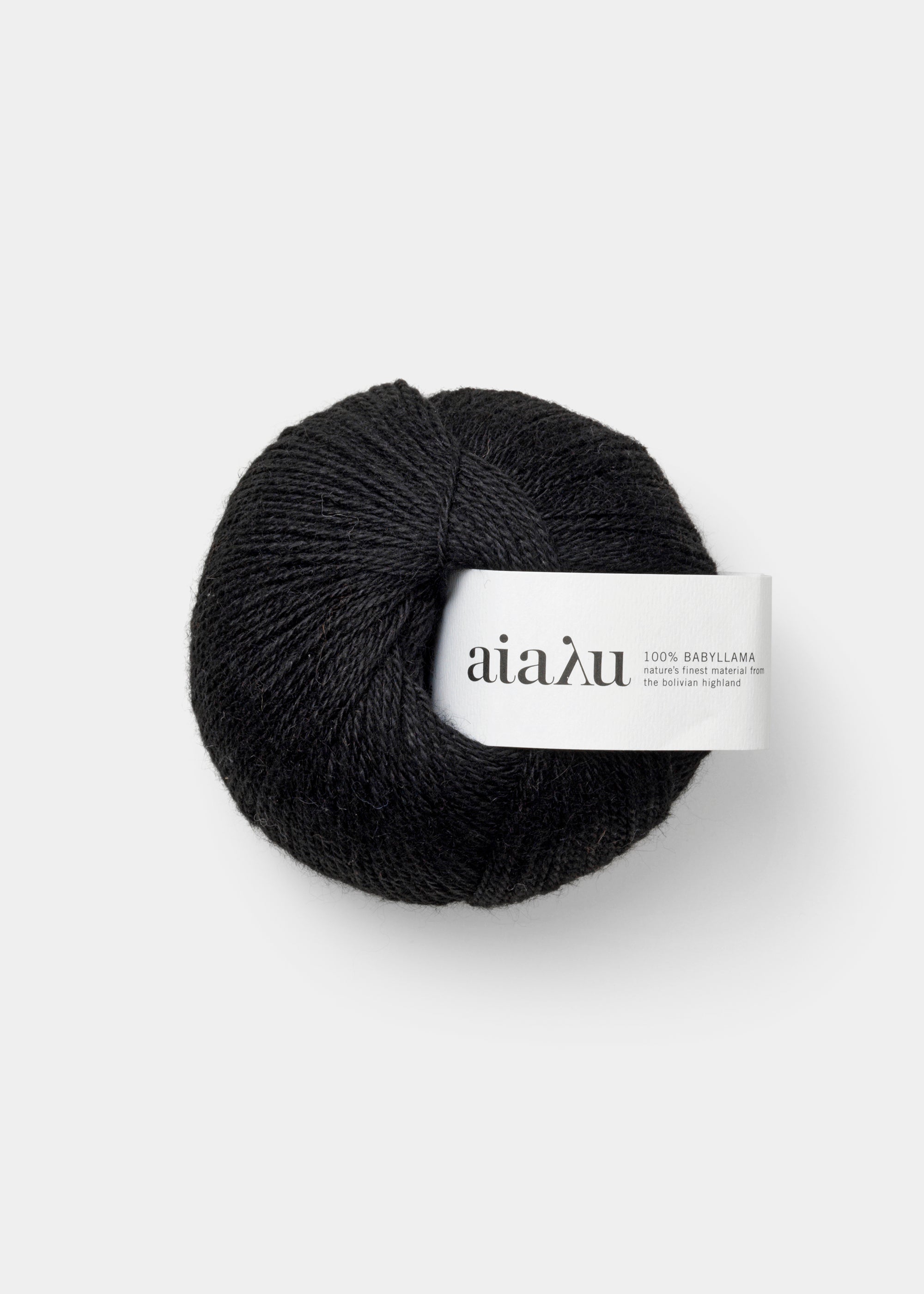aiayu yarn – babyllama wool | Black