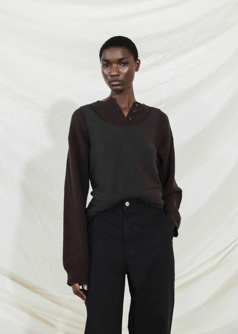 Coco pant twill | Black Navy